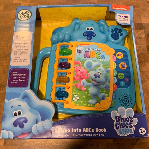 Nickelodeon | Toys | Leap Frog Blues Clues You Skidoo Into Abcs Book ...